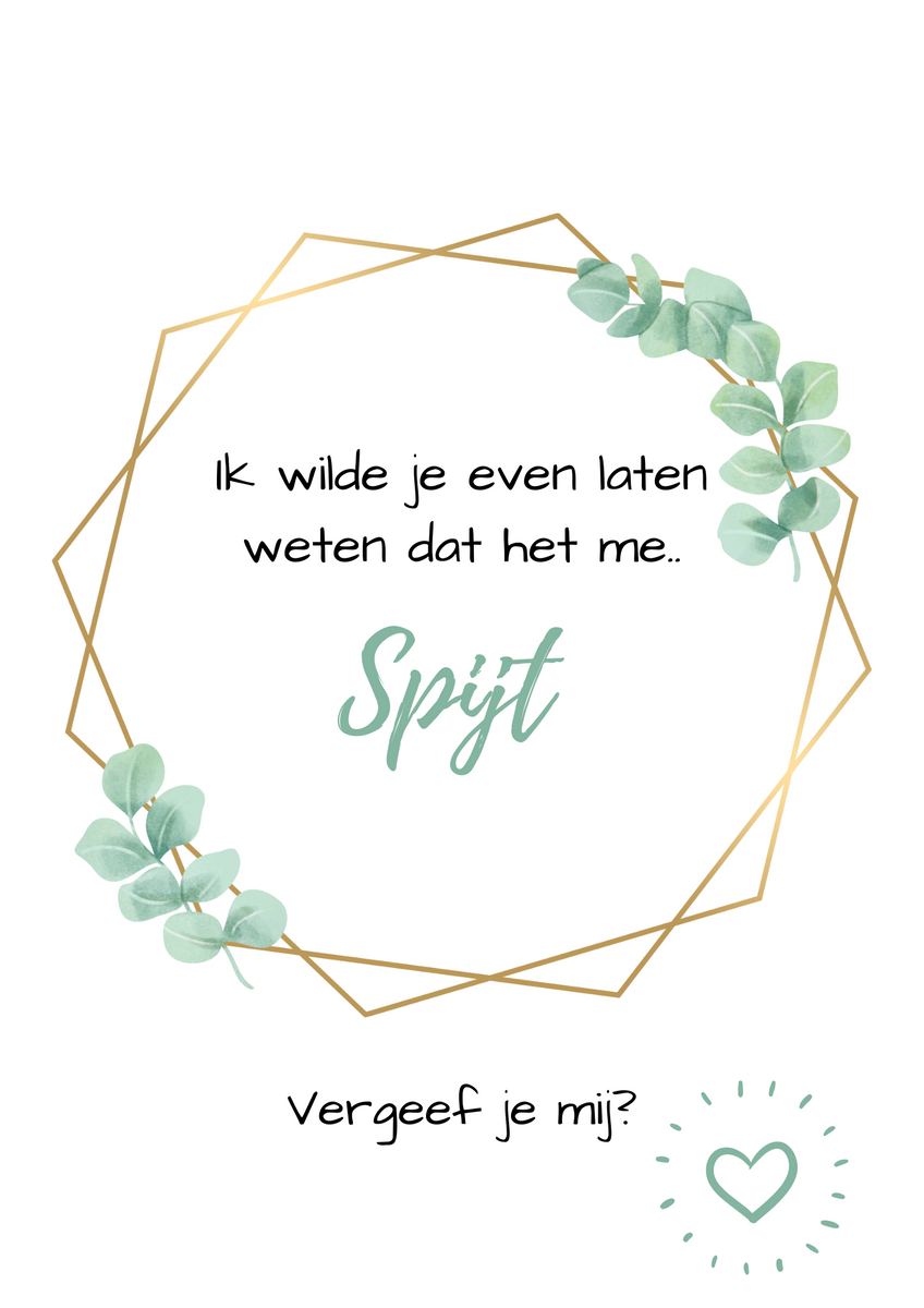 Het spijt me - Kaart – Cup of Shifa